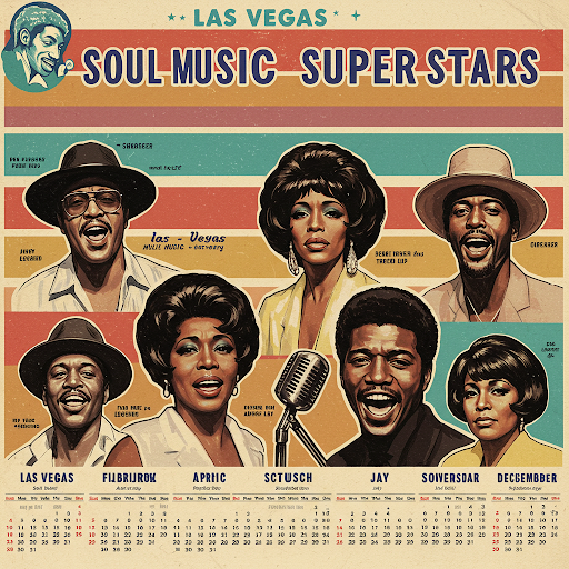 Las Vegas Soul Music Superstars Calendar 🌟🖤